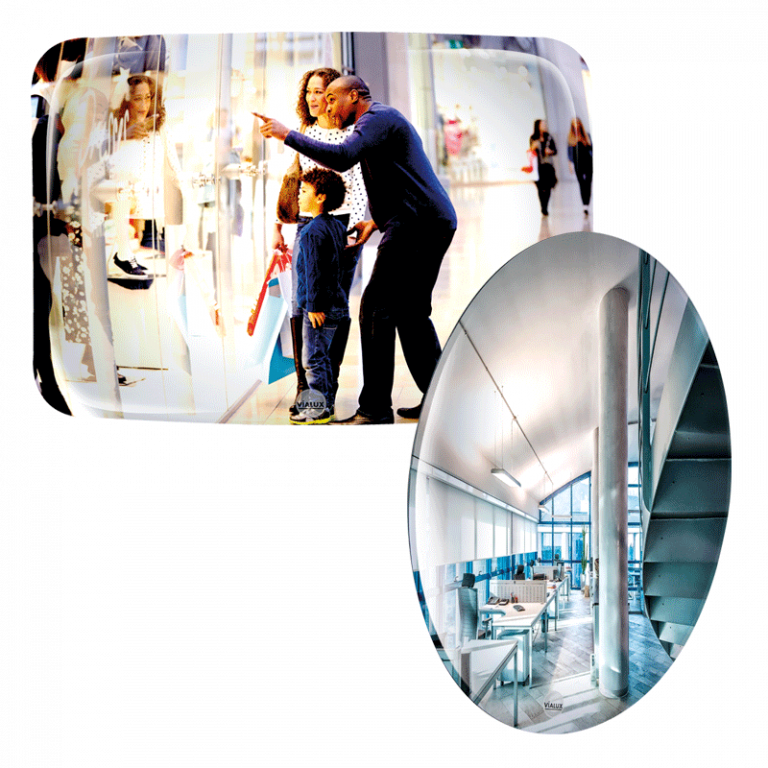 Security surveillance mirror standard format - Vialux